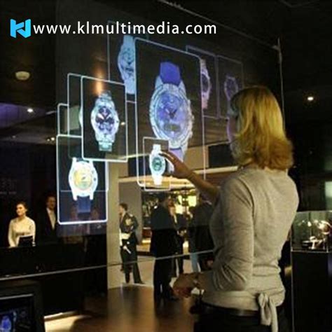 Interactive Window Holographic Projection Glass Screen With Touch