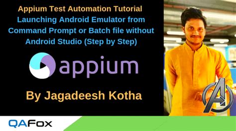 appium launching android emulator from command prompt or batch file
