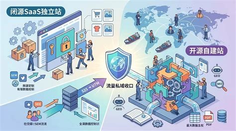 自建站和独立站的区别在哪？b2b外贸企业建站与流量架构全解析 安徽领聚