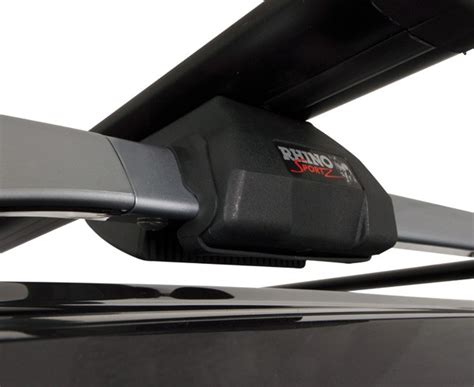 Rhino Rack Sxbs Roof Rack For Raised Factory Side Rails Sportz Crossbars Long Black