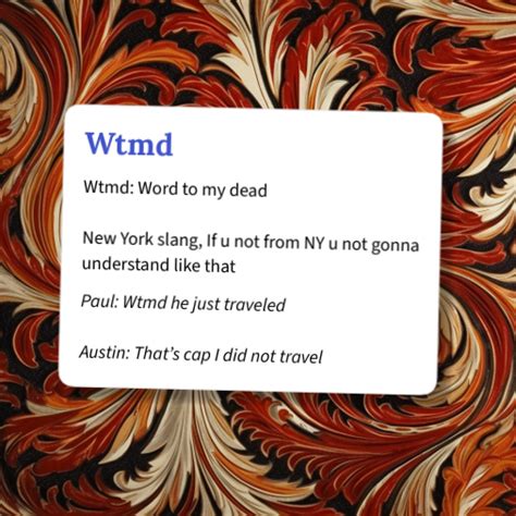 Urban Dictionary Wtmd