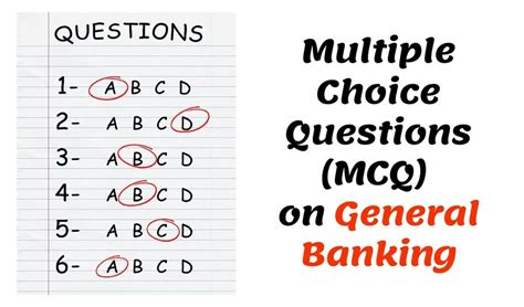 MCQ On General Banking Part Banking Tides