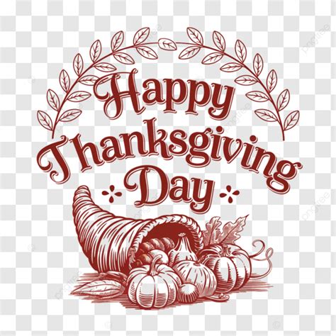 즐거운 추수감사절 빨간색 글자 클립 아트 행복한 추수 감사절 추수 감사절 글자 추수감사절 Png 일러스트 및 이미지 에 대한 무료 다운로드 Pngtree