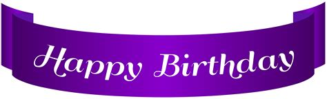 Happy Birthday Purple Banner Png Clip Art Gallery Yopriceville High