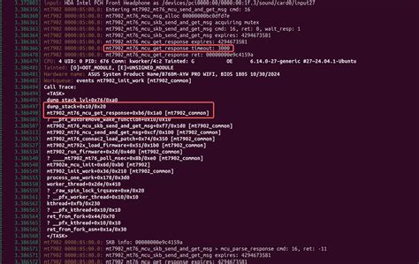 Ubuntu 24 04 适配联发科 Mt7902 Pcie Wifi 网卡驱动实践 技术栈