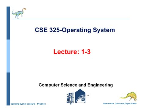 Lecture 1 3 Cse 325 Operating System Lecture 1 Computer Science And