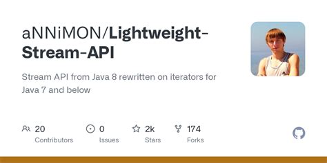 GitHub ANNiMON Lightweight Stream API Stream API From Java Rewritten On Iterators For Java