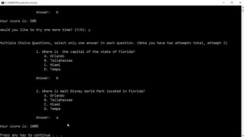Solved Create C Program With Two Multiple Choice