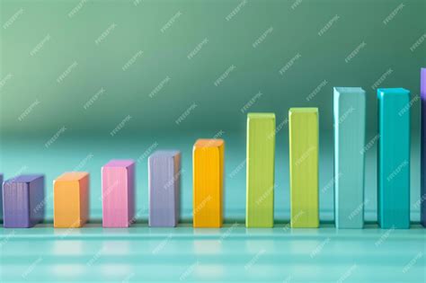 premium photo rising curve and data analysis concept 3d rendering