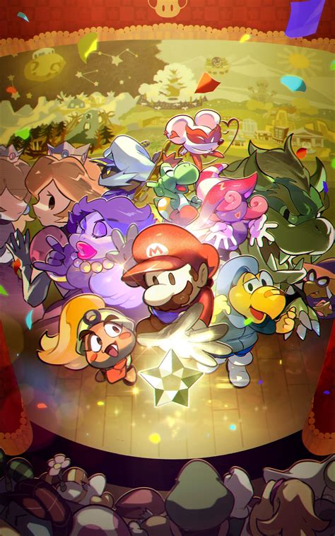 Princess Peach Mario Luigi Bowser Vivian And More Mario And More Drawn By Higuchi