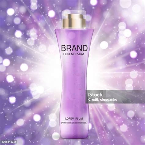 광고 또는 잡지 배경을 위한 디자인 화장품 제품 템플릿 3d 현실 벡터 Iillustration 공란에 대한 스톡 벡터 아트 및 기타 이미지 Istock