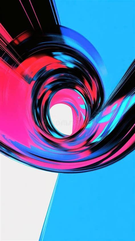 A Vibrant Abstract Swirl Of Colors Creating A Dynamic Energetic Visual Effect Stock