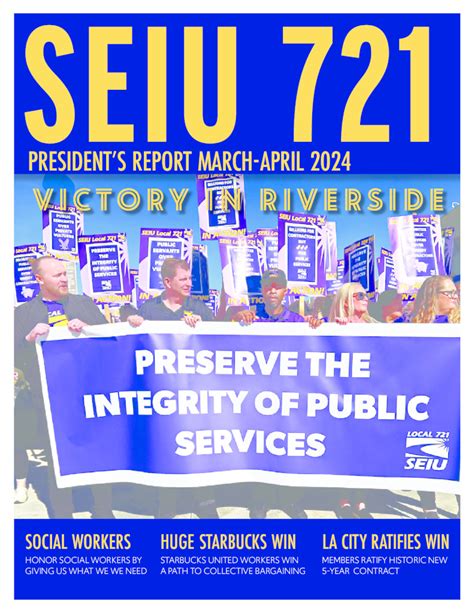 Presidents Reports Seiu Local 721