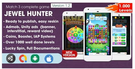 jewel hunter unity complete project unitysourcecodemarket