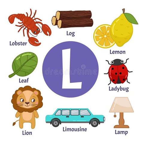 Learning Card Alphabet With Cute Illustrations