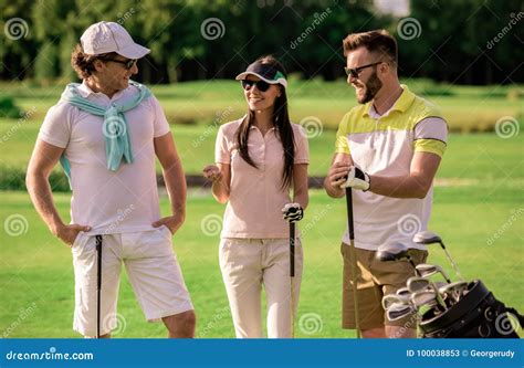 People Playing Golf Stock Image Image Of Friend Play 100038853