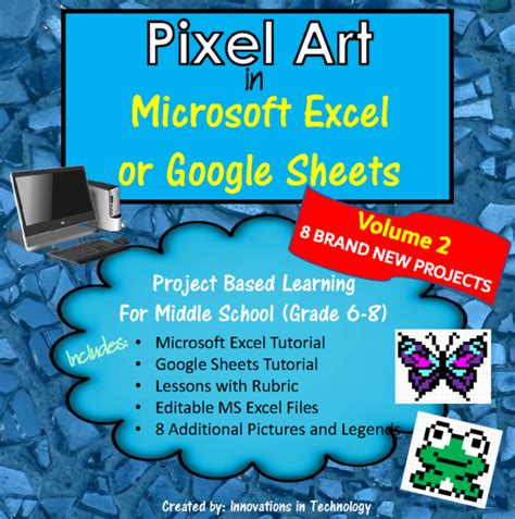 Pixel Art In Microsoft Excel Or Google Sheets Made By Teachers