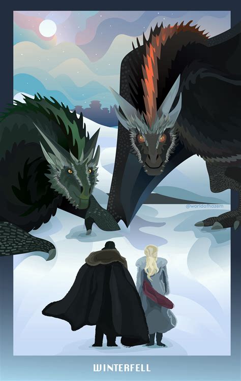 Winterfell S8 Alternate Fan Art Posters Series By Hazem Asif
