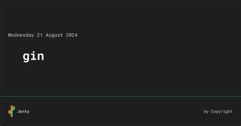 浅谈gin中间件 • Jonty