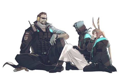Arknights明日方舟博士明日方舟可露希尔明日方舟 侅扉illustration Pixivbox