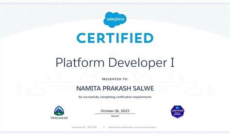 namita salwe on linkedin trailhead certified salesforce