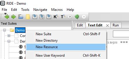 Resource File In Robot Framework