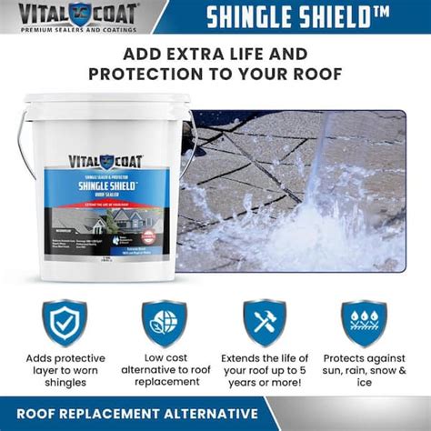 Buy 1 Gal Clear Matt 100 Acrylic Shingle Shield Roof Coating For