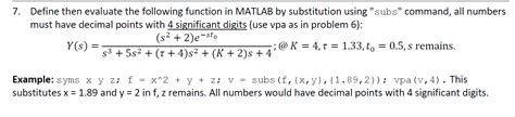 Solved Use Matlab To Solve And Show Script Along With Chegg