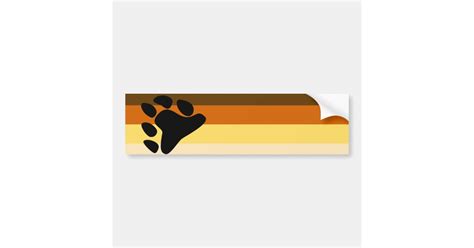 Bear And Cub Community Lgbt Gay Pride Flag Bumper Sticker Zazzle