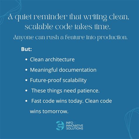 Cleancode Scalabletech Developerlife Info G Innovative Solutions