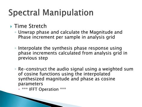 ppt phase vocoder implementation and applications powerpoint