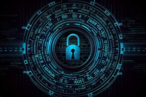 Premium Photo Conceptual Cyber Security Encryption Technique For Data Privacy Generative Ai