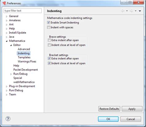 Improving The Source Code Indentation In Wolfram Workbench