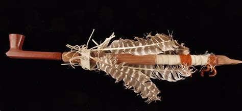 Catlinite Pipe With Eagle Stem