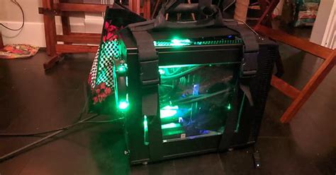 Travel Ready Mini Itx Build 2080 Hybrid Vertically Mounted Album On