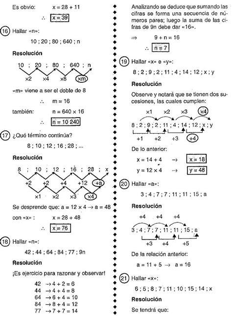Sucesiones Numéricas Ejercicios Resueltos Psicotecnico « Blog Del Profe Alex Sucesiones