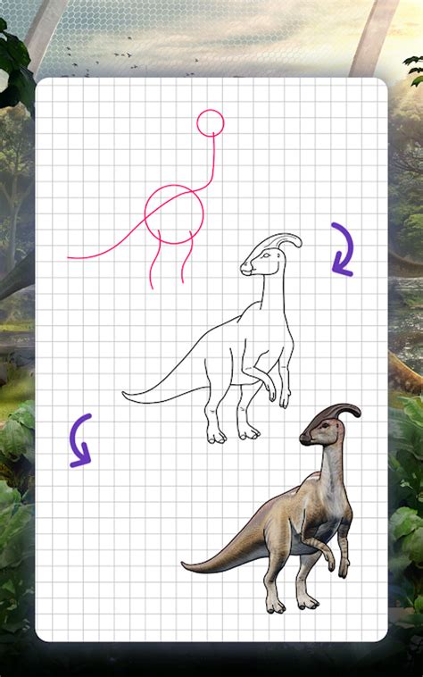 How to draw dinosaurs Step by step lessons APK สำหรบ Android ดาวนโหลด