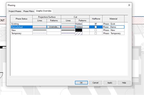 Solved Demolished Walls Not Showing Red Hatch Autodesk Community