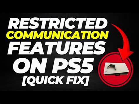 How To Fix Restricted Communication Features On PS QUICK FIX YouTube