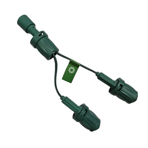 2 Way Quick Connect Prolumen Splitter Green Holiday Leds