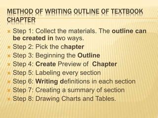 Method Of Dealing With Outline Assignment PPT