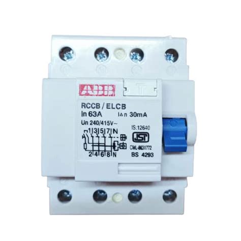 Elcb Rccb Electric Plastic Residual Current Circuit Breaker 4pole Dehmy
