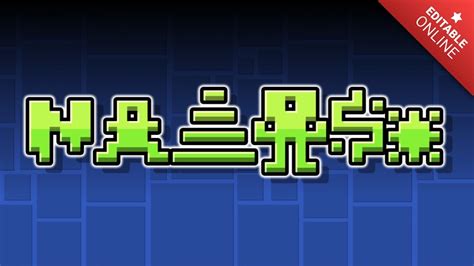 native geometry dash text effect generator