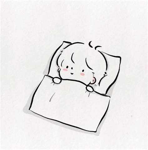 睡觉简笔画图案 睡觉简笔画图片可爱 画趣文库（我爱生活）