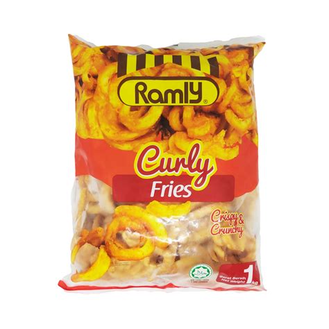 Ramly Curly Fries 1kg Toko Warisan Halal Frozen Food And Muslim