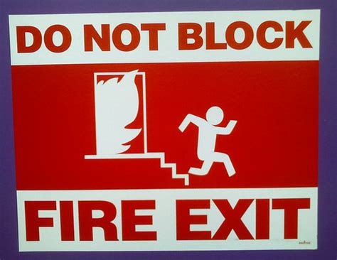 Don T Block Fire Exit Workers Comp Insights