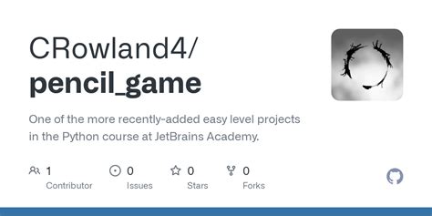 Github Crowland4 Pencil Game One Of The More Recently Added Easy