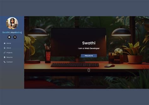 Swathi Jayabalraj On Linkedin Portfolio Html Css Javascript Bootstrap Webdevelopment
