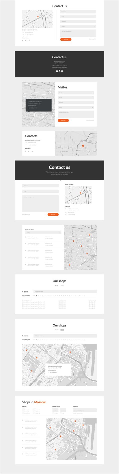 Basement Ecommerce — Wireframe Kits On Ui8 Website Design Web Layout Design Web Design Projects