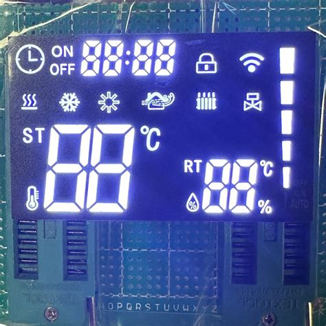 Customized 7 Segment Led Display Module Ultra Bright White Common Cathode For Temprature